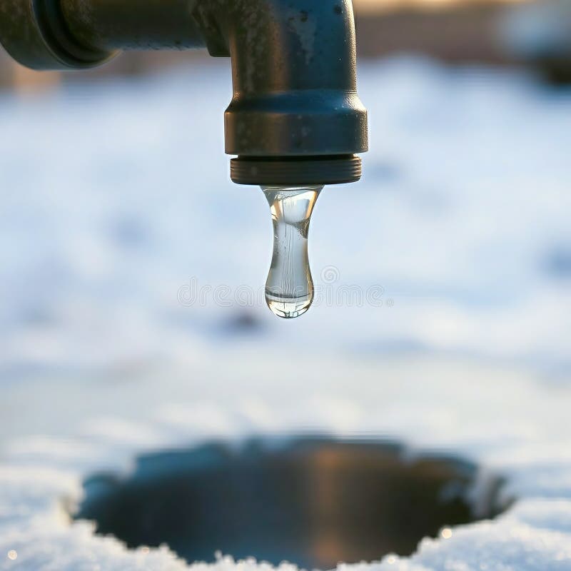 Dripping Tap Water in the Stillness of the Morning, Quiet and Cool ...