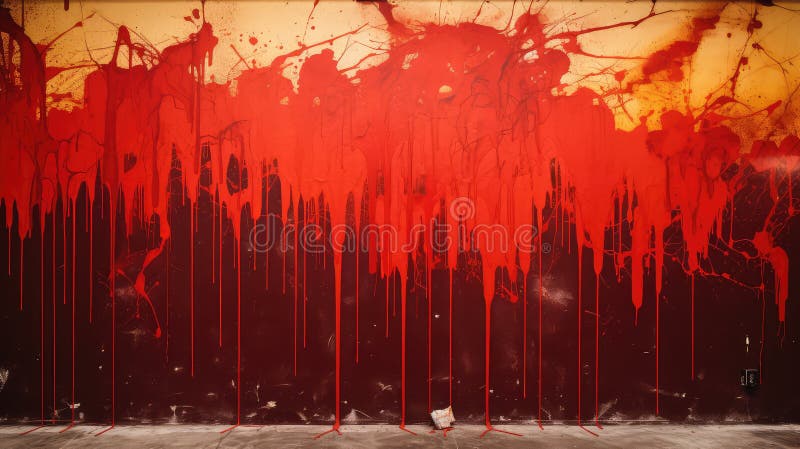 Dripping wall blood stock illustration. Illustration of striking ...