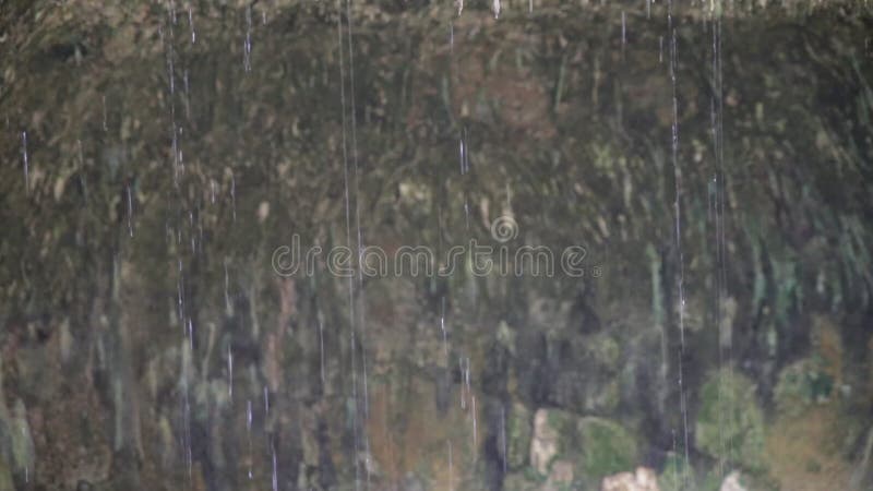 Dripping water in cave stock footage. Video of inside - 121809810