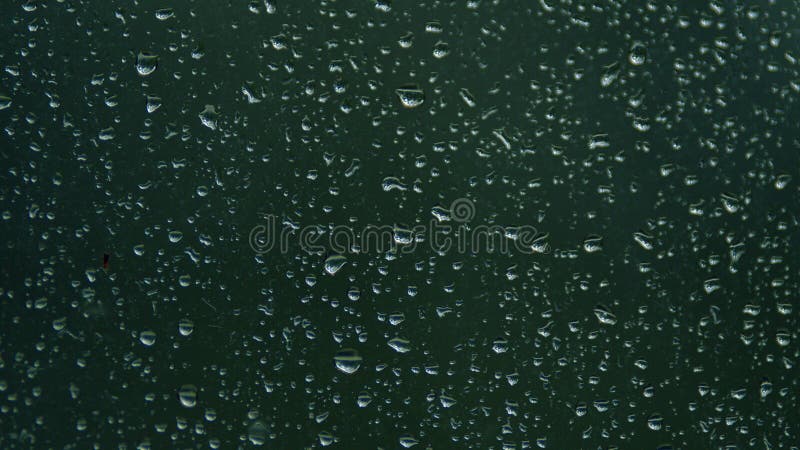 Dripping Water on Glass Surface. Water Droplets on Glass. Static View ...