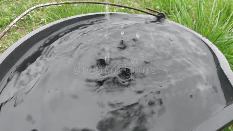 Dripping Water the during Rain Stock Footage - Video of texture ...