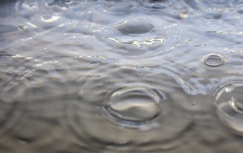 Dripping Water To the Water Surface Stock Image - Image of transparent ...