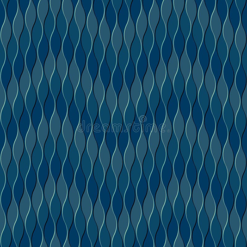 Light Blue Metallic Seamless Pattern with Vertical Curvy Lines. Stock ...