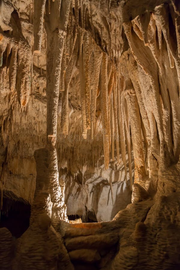 Dripstone cave stock photo. Image of lake, cliff, dripstone - 93615448