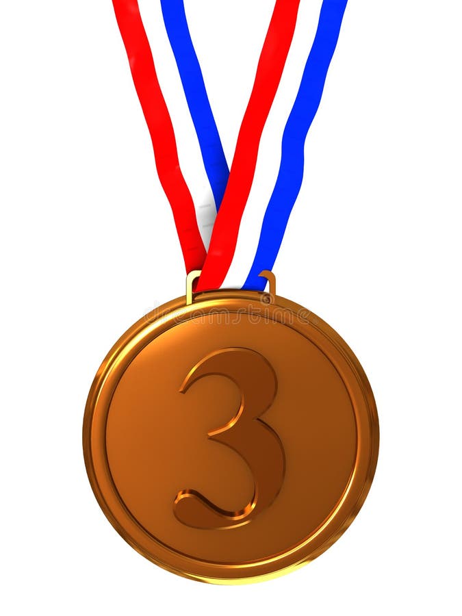 Dritter Platz stock abbildung. Illustration von zeichen - 32845144