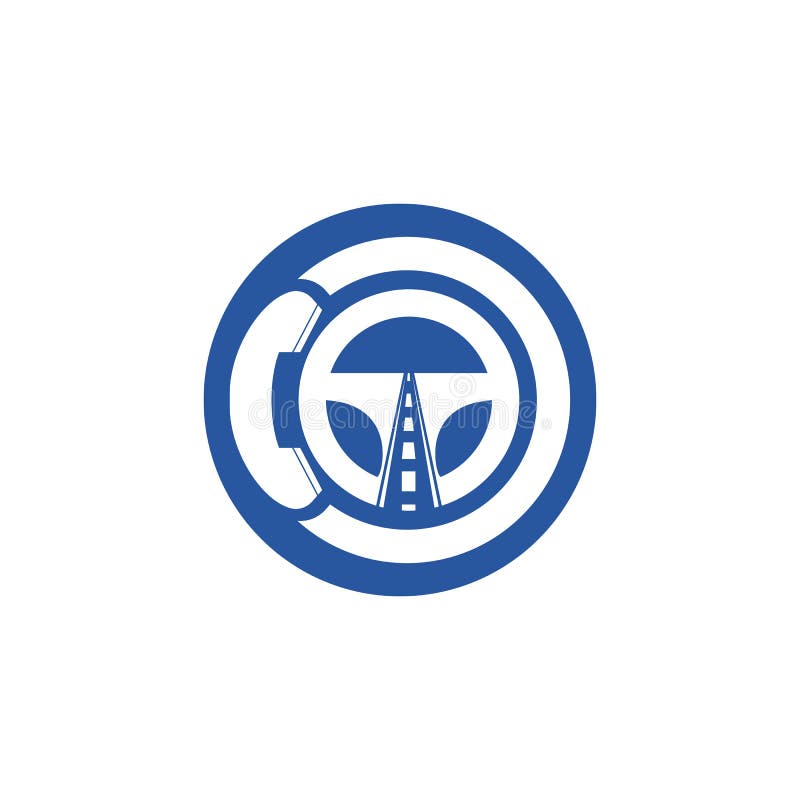 Drive Call Vector Logo Design Template. Stock Vector - Illustration of ...