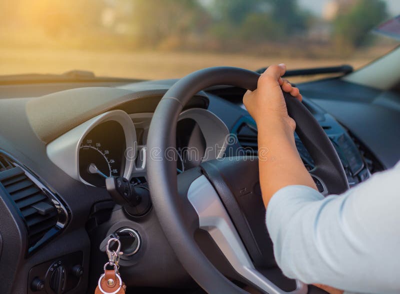 Drive a car stock photo. Image of hand, driver, test - 68318786