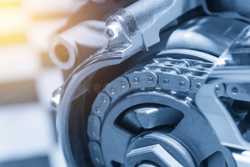 The Drive Chain of Motorcycle Stock Image - Image of cool, equipment ...