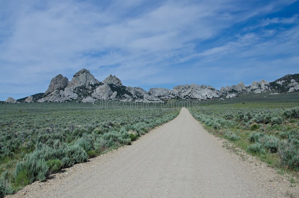A Drive through the City of Rocks Stock Image - Image of nature, states ...