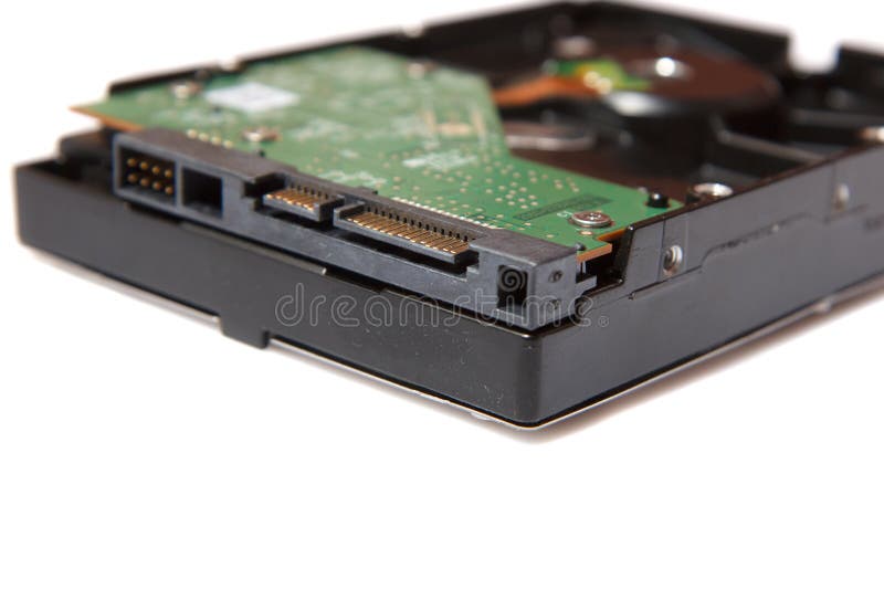 Drive Del Hard Disk Con Il Connettore Di SATA Fotografia Stock ...