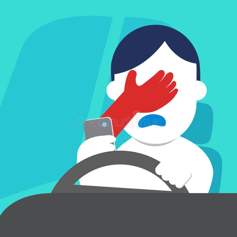 Drive do not chat stock vector. Illustration of chat - 50232914