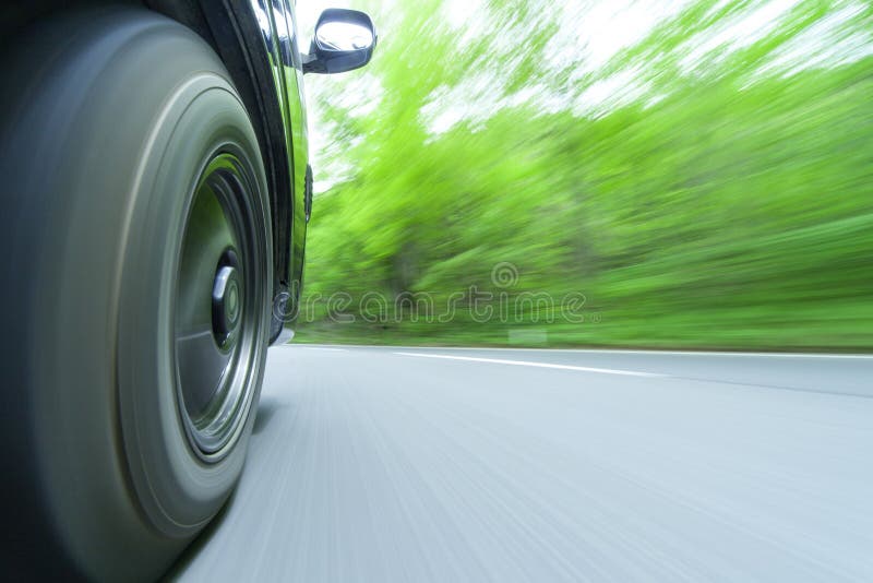 Drive in a green forest stock photo. Image of asphalt - 32631258