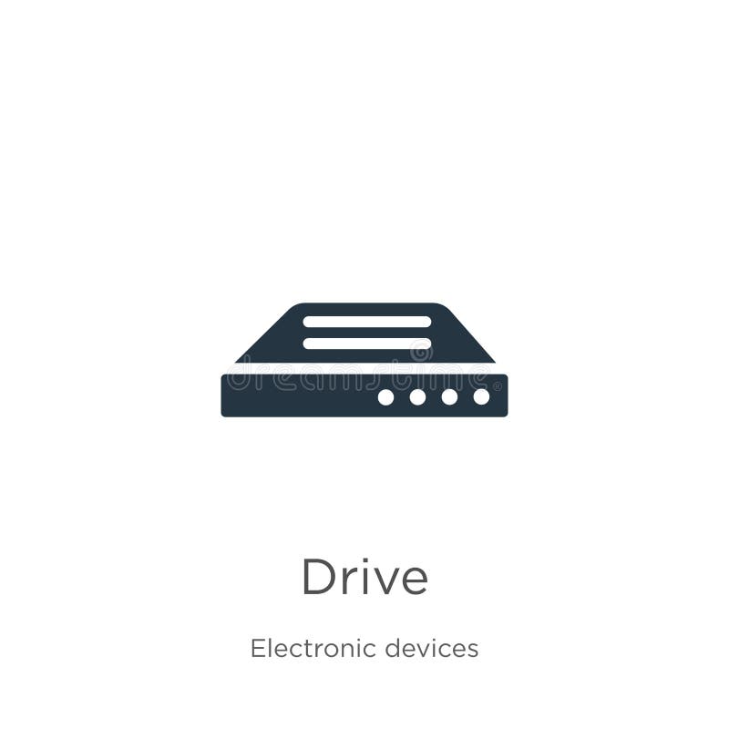 Drive Icon Vector. Trendy Flat Drive Icon from Electronic Devices ...