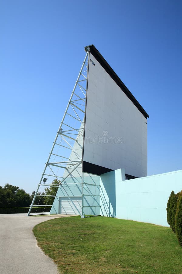 Drive-in Movie Screen stock photo. Image of structure - 22107058