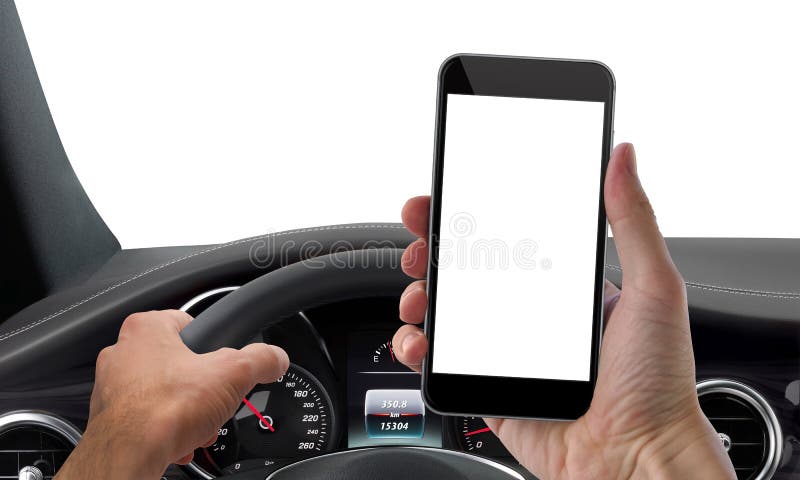 Drive Phone Mockup Isolated Stock Image - Image of phone, samsung: 57824335