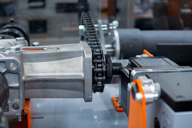 Drive Roller Chains for Torque Transmission Stock Photo - Image of ...