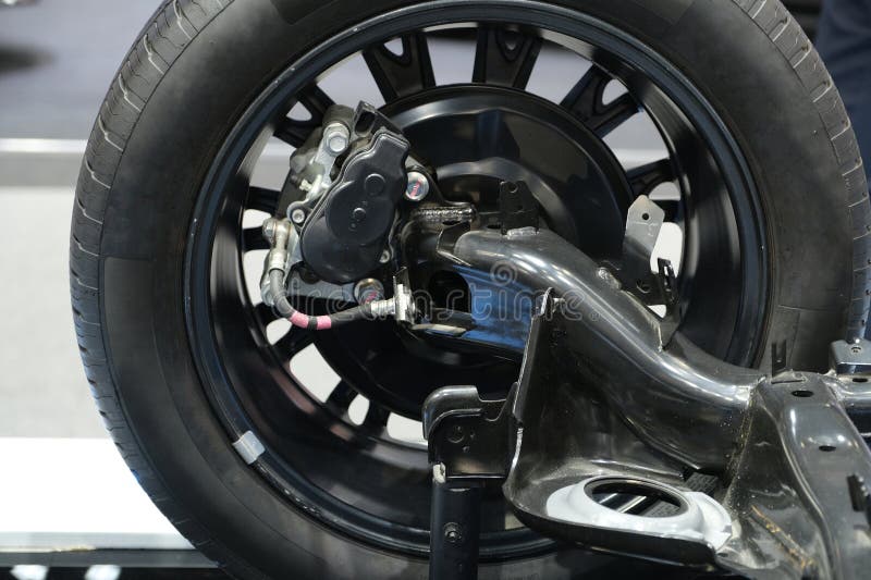 Drive System Electric Car Front Driving Axle Elements Steering Stock ...