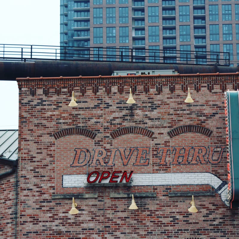 Drive thru stock image. Image of chicago, drive, portillos - 93911091