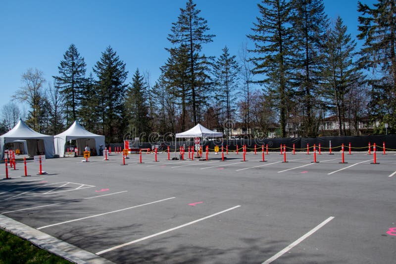 COVID-19 Testing Site Set Up in Vancouver beside Great Northern Way ...