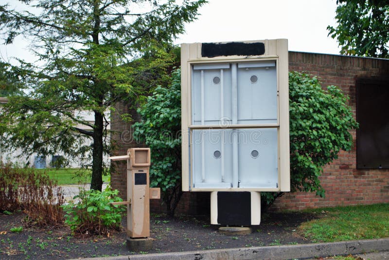 Drive Thru Menu Reader Board and Speaker for an Out of Business Fast ...