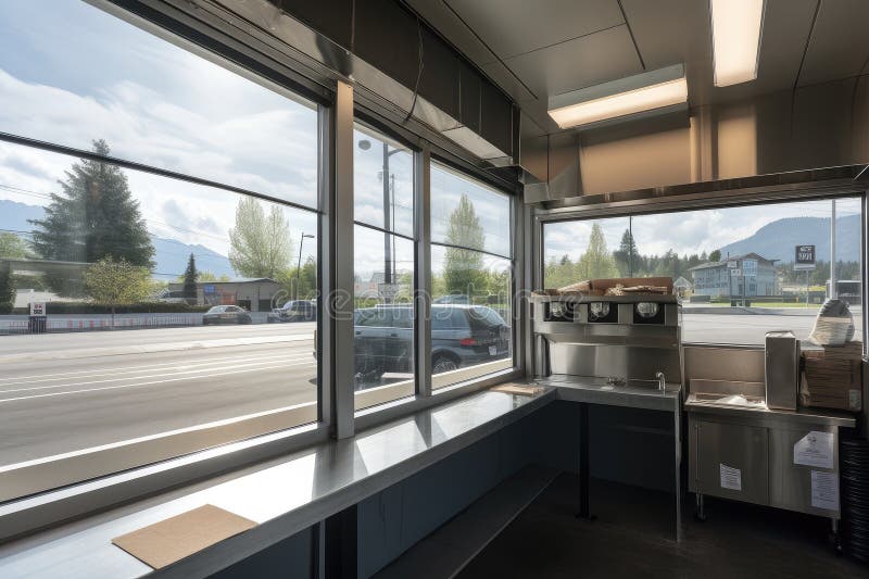 Drive-thru with a View of the Kitchen, Where Customers Can See Their ...
