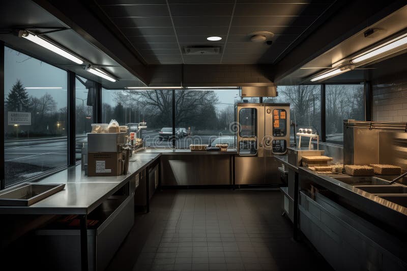 Drive-thru with a View of the Kitchen, Where Customers Can See Their ...