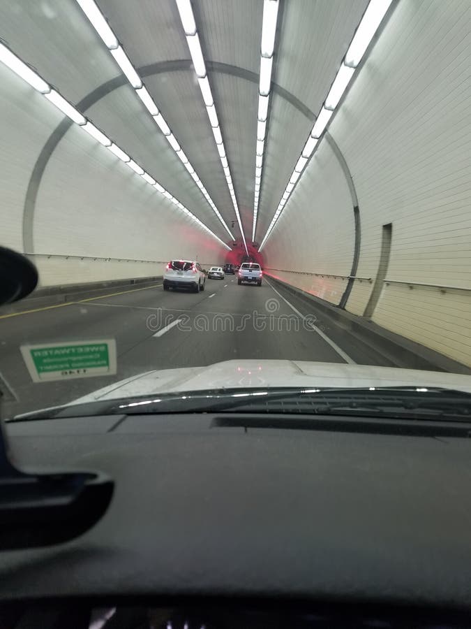 Drive through a Tunnel stock photo. Image of driving - 196663258