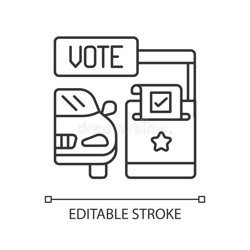 Polling Station Line Drawing Stock Illustrations – 11 Polling Station ...