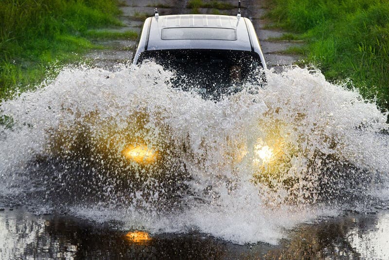 Drive through water stock image. Image of offroad, sport - 37058049
