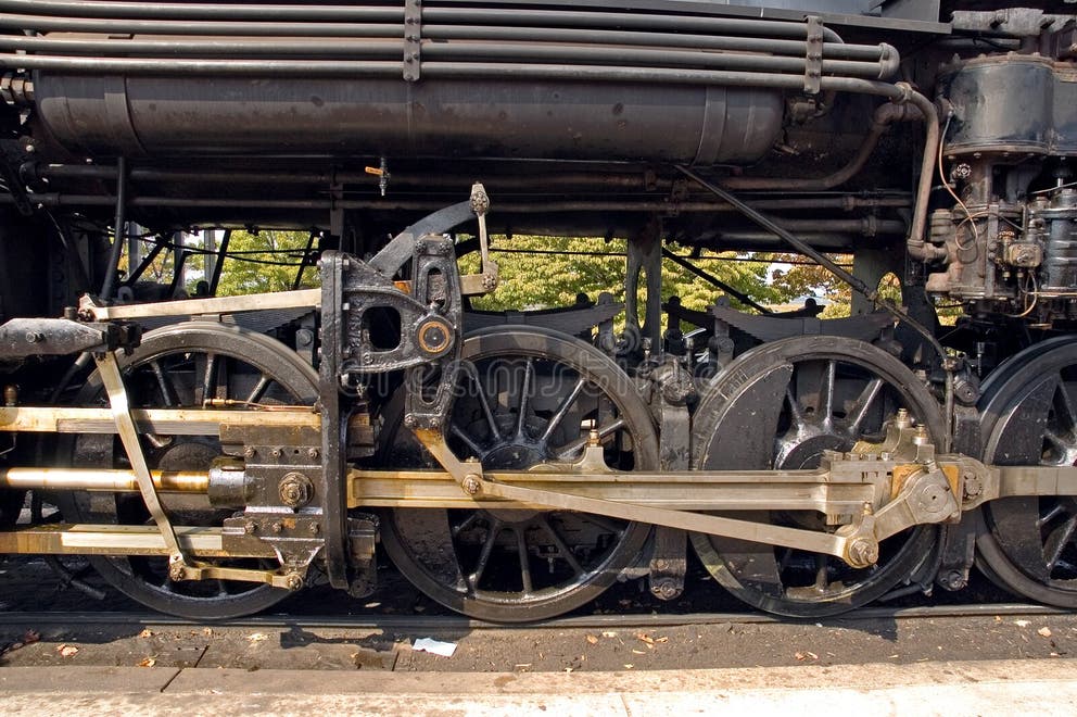 Drive Wheels on Steam Engine Stock Image - Image of wheel, antique: 3395745