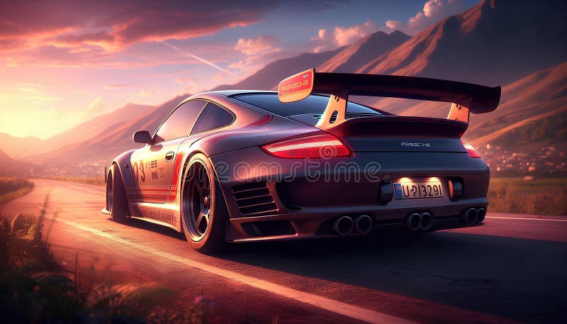 Driven by Passion Desktop Wallpaper Stock Illustration - Illustration ...