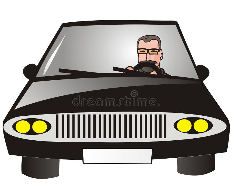 Driver stock illustration. Illustration of automobile - 23779897
