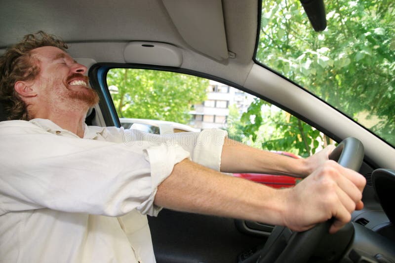 Mad driver stock photo. Image of displeased, aggressive - 8634792