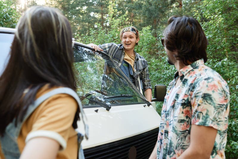 Driver asking the way stock image. Image of driving - 222674929