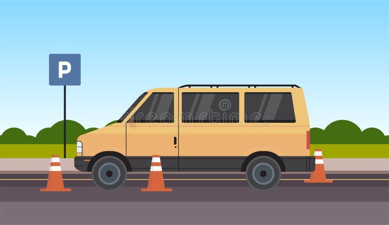 Driver Beginner Learning, Studying Behind Steering Wheel in Car. Woman ...