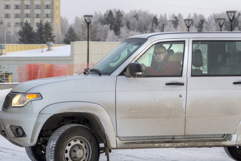 The Driver Behind the Wheel of a Car Stock Image - Image of motor ...