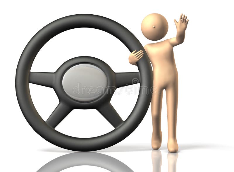 Driver Calls for Safe Driving. Stock Illustration - Illustration of ...