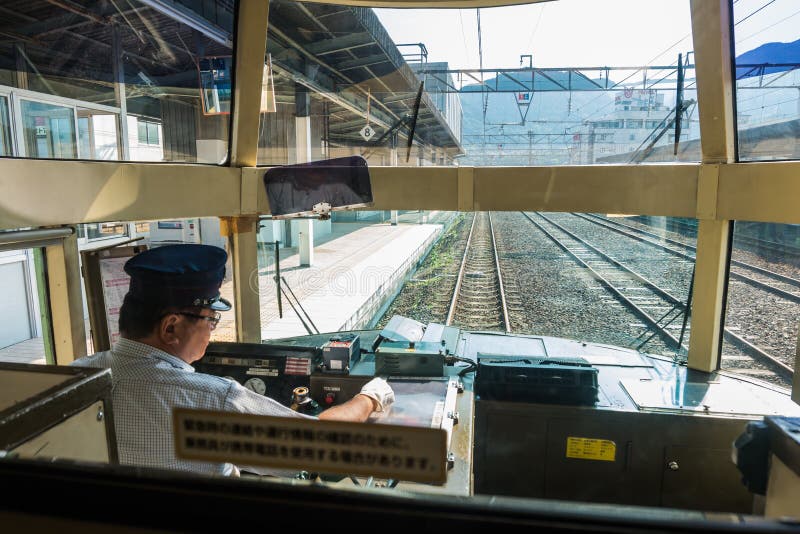 Driver Driving the Express Train Yufuin No Mori Editorial Stock Photo ...