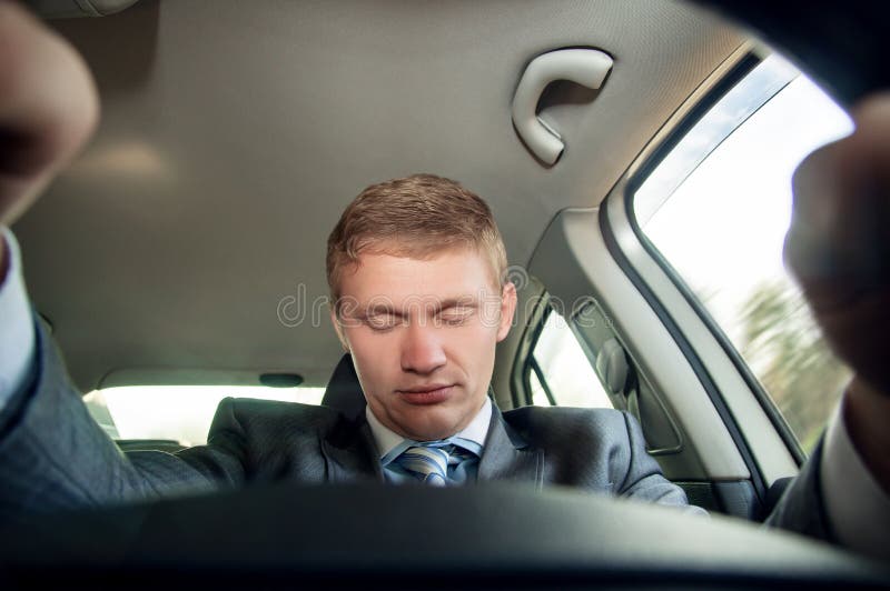 Driver Fell Asleep at the Wheel of a Car Stock Image - Image of legal ...
