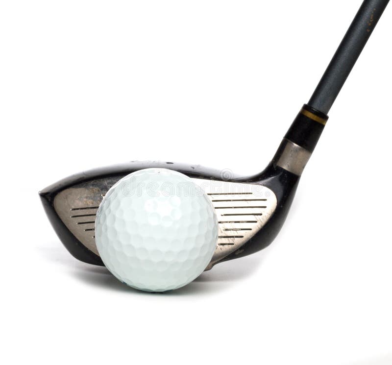 Golf Background With Driver And Ball. Stock Image - Image of closeup ...