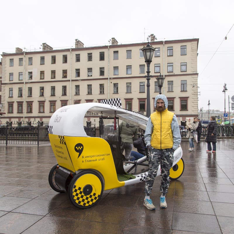 Driver with His Minicar in St Peterburg Editorial Image - Image of ...