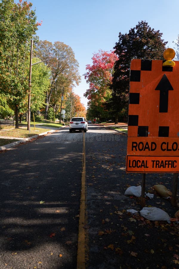 Driver Ignores Suggested Road Closure Sig Editorial Stock Photo - Image ...