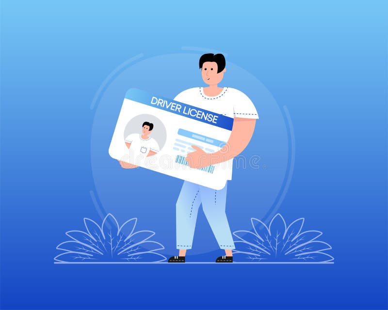 Driver License, Car Driving Licence. ID Card Template. Vector ...