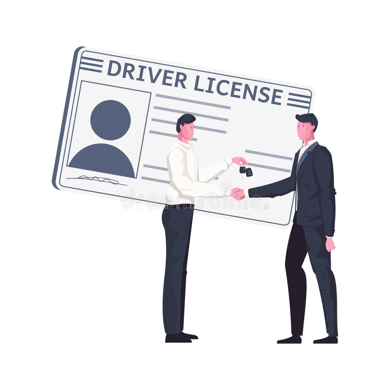 Driver License Illustration Stock Vector - Illustration of design ...