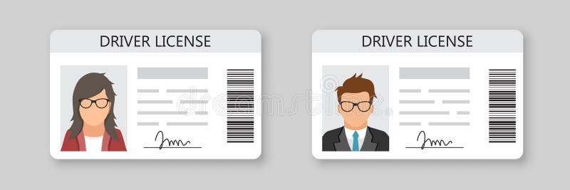 Driver License Identification Card Stock Illustrations – 2,904 Driver ...