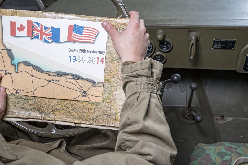 Driver Of A Military Vehicle Of World War II Stock Photo - Image of ...