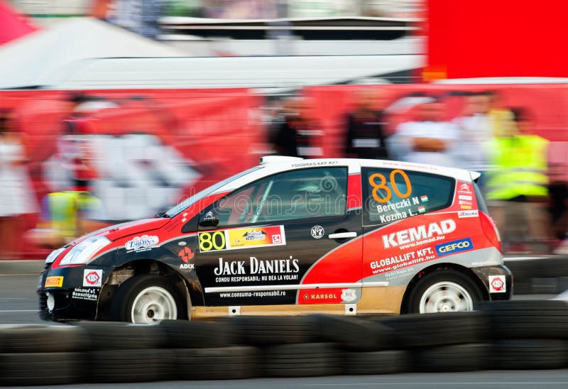Driver Piloting His Car at Barsa Rally Editorial Stock Image - Image of ...