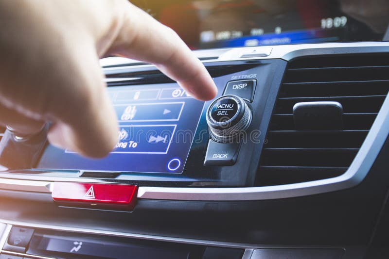 Menu and Select Button on Multimedia Control Panel of Head Unit in ...