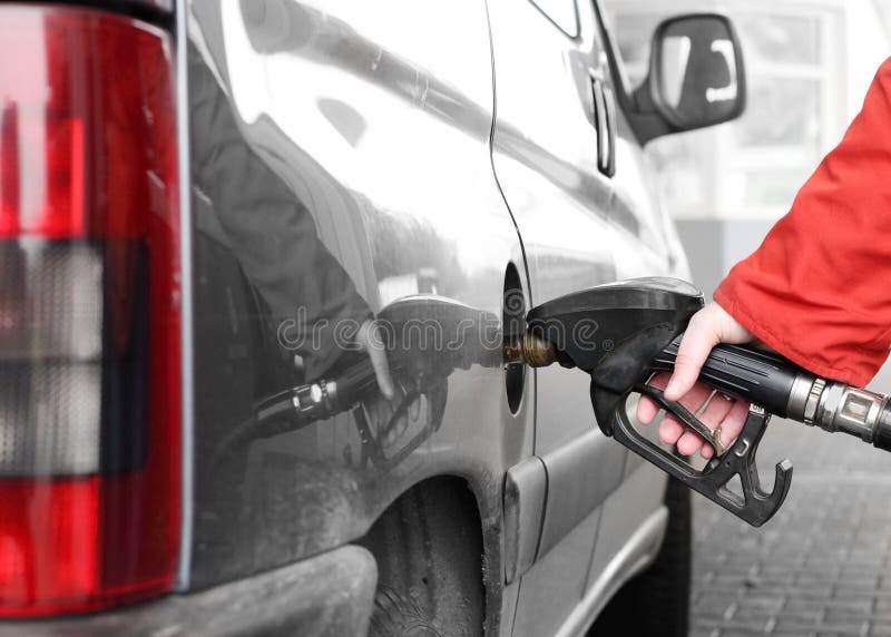 The Driver Pumping Gasoline. Stock Photo - Image of driver, fuel: 22190692