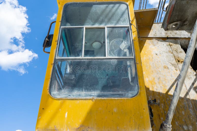 Driver`s Cab and Loader Control Area. Stock Image - Image of drivers ...